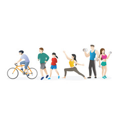 People and activities Royalty Free Vector Image