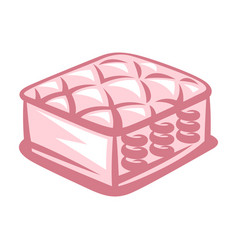 Anatomy a mattress - separate inside layers in Vector Image