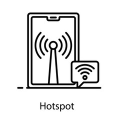 Hotspot Royalty Free Vector Image - VectorStock