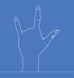 One line drawing zen rock balancing Royalty Free Vector