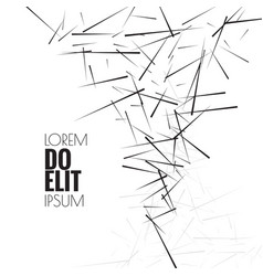 Abstract geometric pattern random stripe lines Vector Image