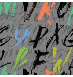 Alphabet seamless pattern Royalty Free Vector Image