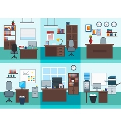 Modern office interior Royalty Free Vector Image
