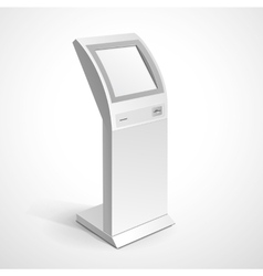 Information display monitor terminal stand Vector Image