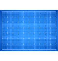 Blue square grid blueprint Royalty Free Vector Image