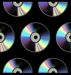 Cd disk seamless pattern on holographic background