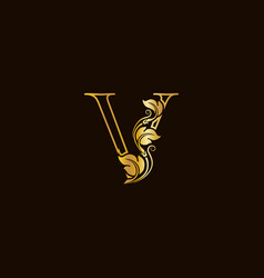 Luxury initial line c Royalty Free Vector Image