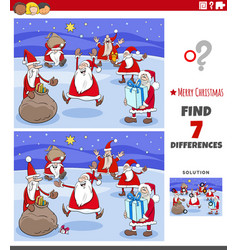 Differences educational task for kids with Vector Image