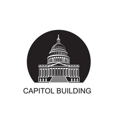 Capitol building icon Royalty Free Vector Image