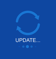 System software update and upgrade concept Vector Image