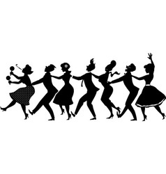 Conga line Royalty Free Vector Image - VectorStock