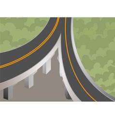 Elevated road Royalty Free Vector Image - VectorStock