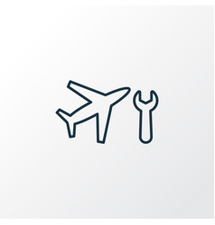 Aircraft maintenance icon line symbol premium Vector Image
