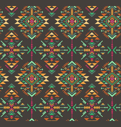 Seamless colorful aztec pattern Royalty Free Vector Image