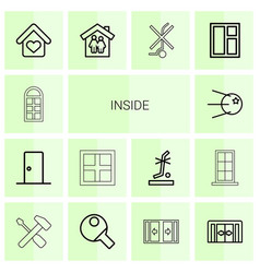 12 inside icons Royalty Free Vector Image - VectorStock