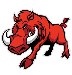 Razorback head mascot Royalty Free Vector Image