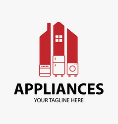 Modern minimalist home appliance store logo Vector Image