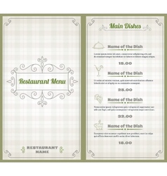 Alcohol cocktails drink menu card template Vector Image