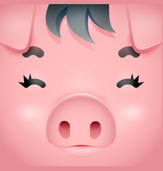 Square animal face icon button set Royalty Free Vector Image