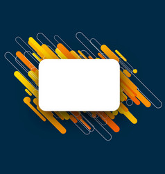 Colorful rectangular abstract background on white Vector Image