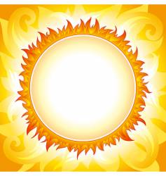 Fire or sun background Royalty Free Vector Image