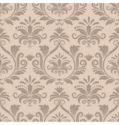 Royal baroque seamless black pattern Royalty Free Vector