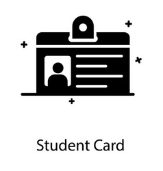 Student card Royalty Free Vector Image - VectorStock