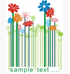 Color pencil barcode Royalty Free Vector Image