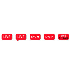 Live stream symbol Royalty Free Vector Image - VectorStock