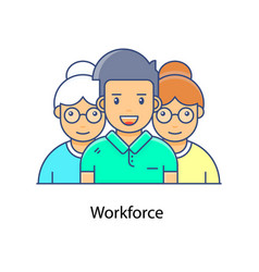 Workforce Royalty Free Vector Image - VectorStock