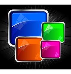 Chrome web design elements Royalty Free Vector Image