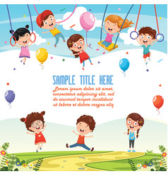 Children background Royalty Free Vector Image - VectorStock