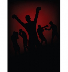 Boxing arrow background Royalty Free Vector Image