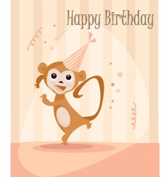 Dancing monkey Royalty Free Vector Image - VectorStock