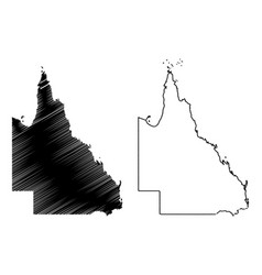 Queensland Outline Map Vector Images (49)