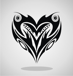 Maori heart Royalty Free Vector Image - VectorStock