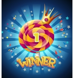 Winner success achievement concept Royalty Free Vector Image