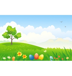 Spring scene Royalty Free Vector Image - VectorStock