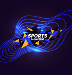 Modern colored poster for sports graphics Vector Image