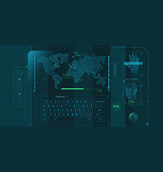 Futuristic modern clock face Royalty Free Vector Image