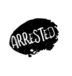 Arrested rubber stamp Royalty Free Vector Image