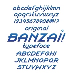 Geometric light weight san serif alphabet Vector Image