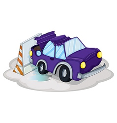 A violet toy car Royalty Free Vector Image - VectorStock