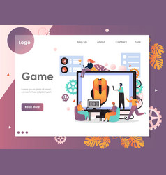 Gaming logo design template for gamer Royalty Free Vector