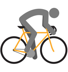 Man on bicycle icon Royalty Free Vector Image - VectorStock