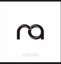 Rm initial letter split lowercase logo modern Vector Image