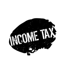 Income tax rubber stamp Royalty Free Vector Image