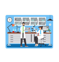 Interior of computer lab Royalty Free Vector Image