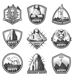 Vintage ancient rome civilization stamps set Vector Image