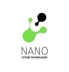 Nano logo - nanotechnology Template design of Vector Image